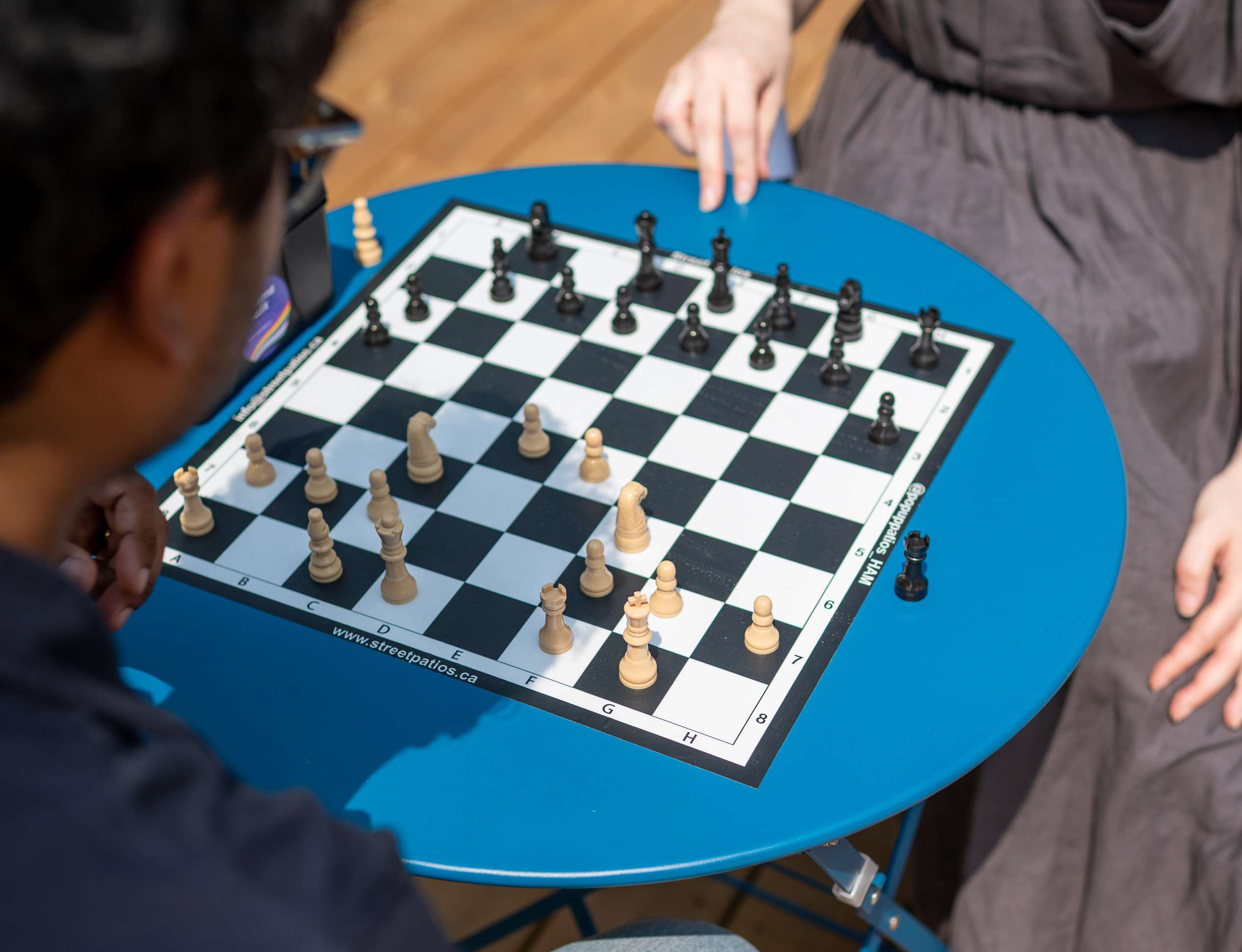Chess at the Deck in Clarence Square - Toronto Downtown West BIA
